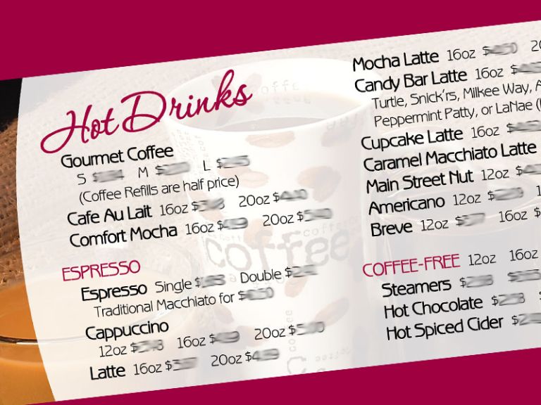 Restaurant Hanging Menu Signs | Starcrescendo